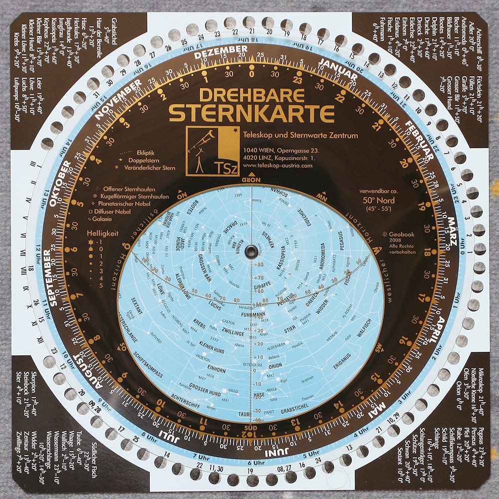 Drehbare Sternkarten
